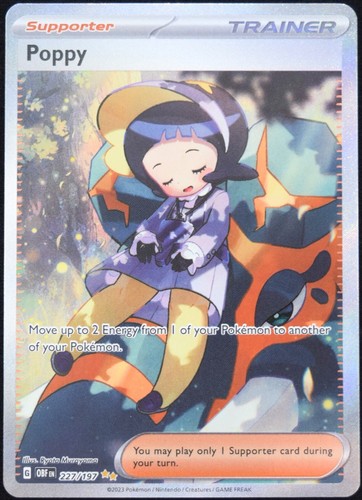 Pokemon TCG Poppy 227/197 Obsidian Flames Special Illustration Rare ...