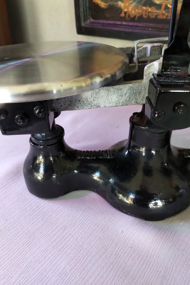 Vintage Cast Iron Detecto Scales Balance Scale New York NY USA 10 Lbs 5 ...