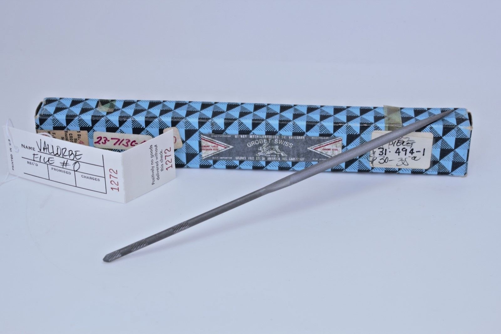 GLARDON - VALLORBE Precision Swiss Made File 4" Crossing (cut #0) New ...