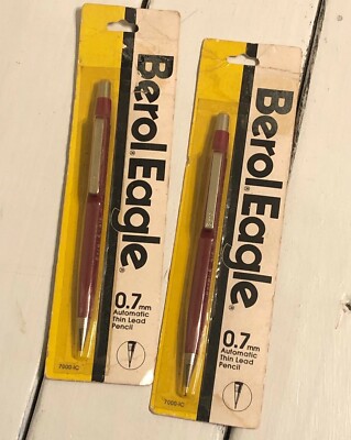 Vtg Lot/2 Berol Eagle TC7 0.7MM DRAFTING MECHANICAL PENCIL 1980S Unused ...