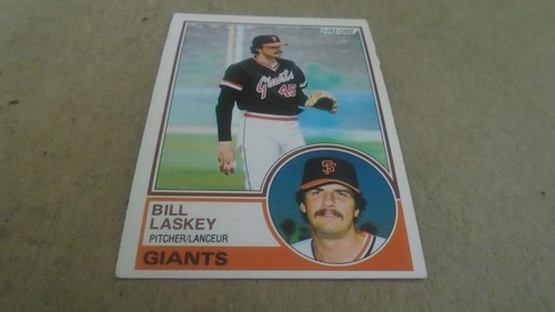 1983 O-Pee-Chee BASEBALL CARD # 218 BILL LASKEY SAN FRANCISCO GIANTS ...