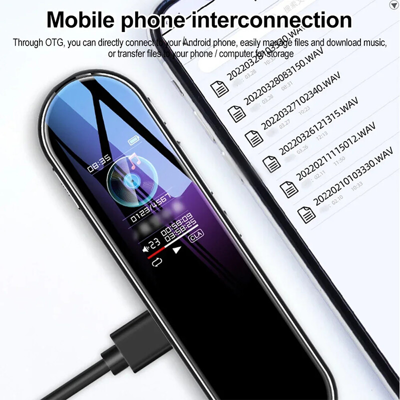 Multi-function Recorder Dynamic Noise Reduction One-key Recording Music ...
