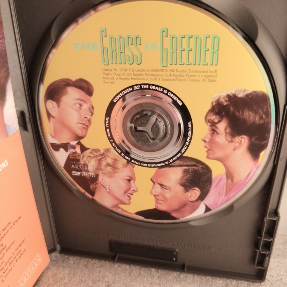 CARY GRANT'S: The Grass Is Greener + Indiscreet (DVDS) LOT OF 2 W/CH ...