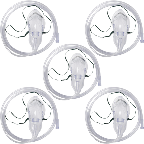 Elongated Pediatric Oxygen Mask with Medium Concentration & 7' Tubing ...