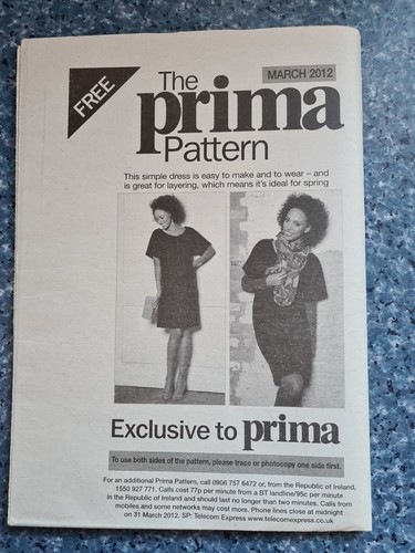 Sewing Pattern Prima Magazine 201203 | eBay UK