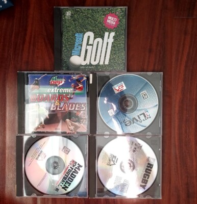 Lot of 5 PC CD-ROM Computer Games 90's Sports - NBA LIVE 96 | eBay
