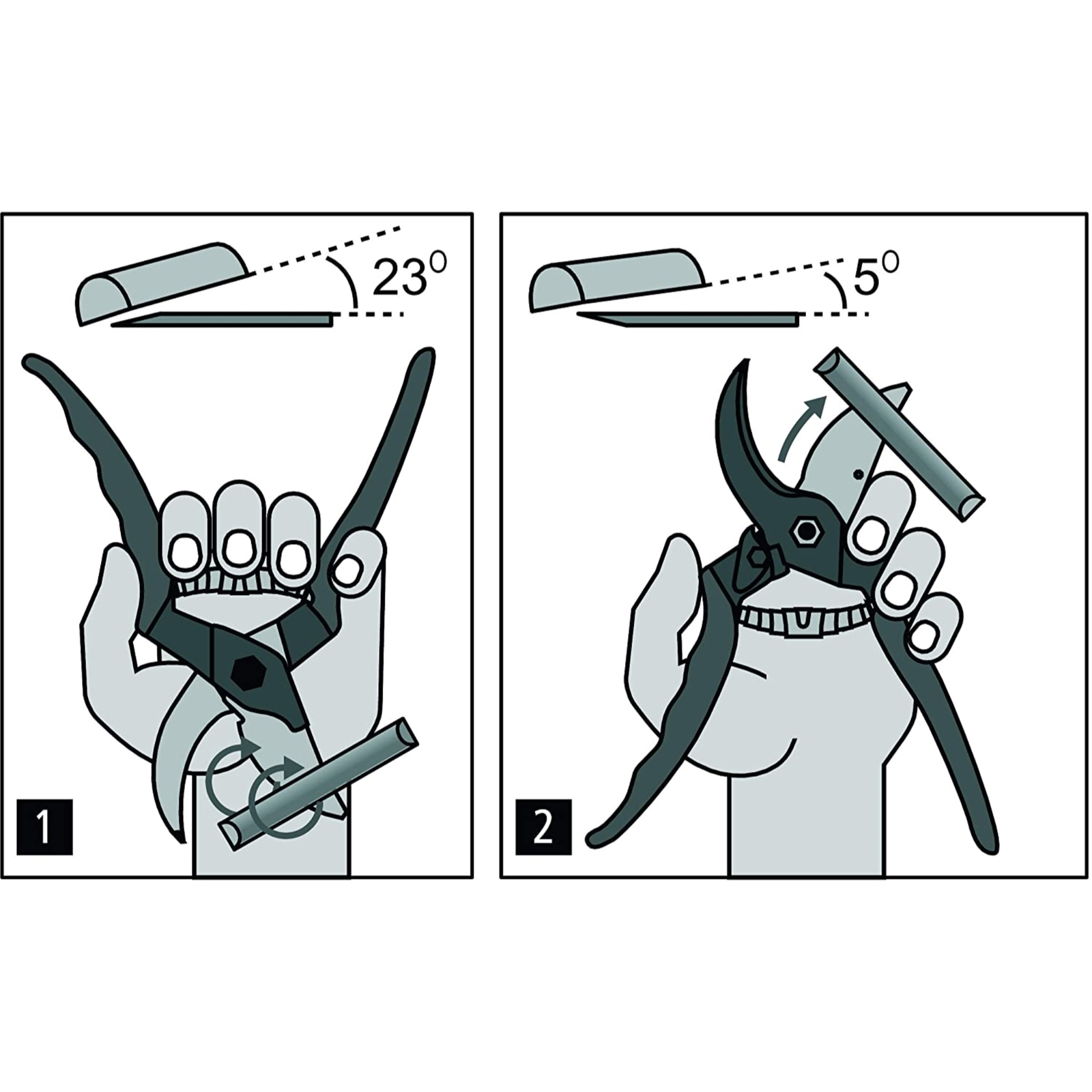 Felco F5 High Performance Revolving Handle 8.9in Garden Pruning Shears ...