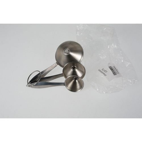 3pcs 3 Size Funnels Set Small Stainless Steel Funnels with Long Handle🏰 ...