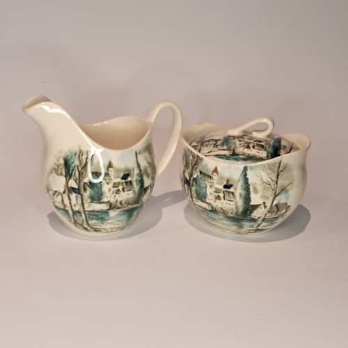 Johnson Brothers English porcelain milk jug pattern Dream Town gratis ...