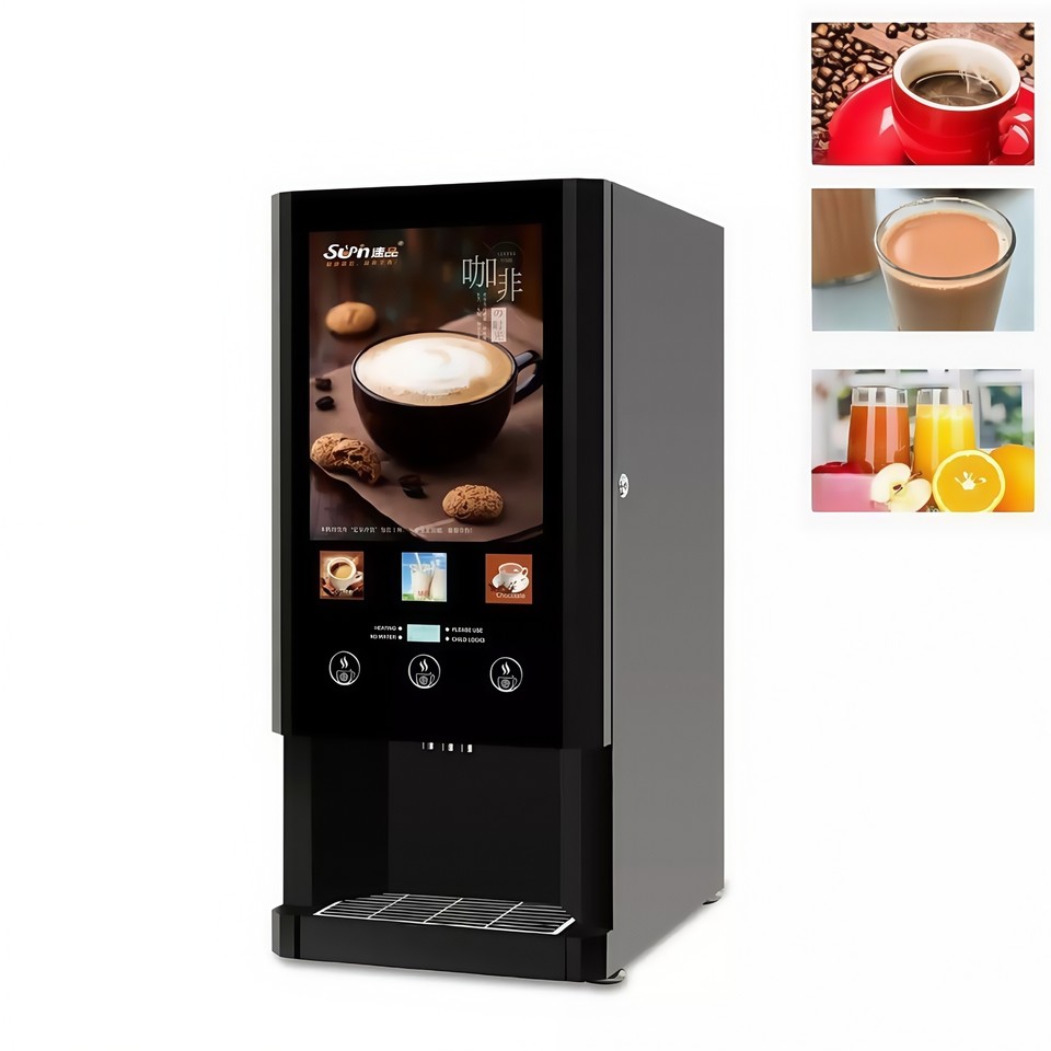 3 Flavors Instant Coffee Maker Office Coffee Machine Commercial Coffee ...
