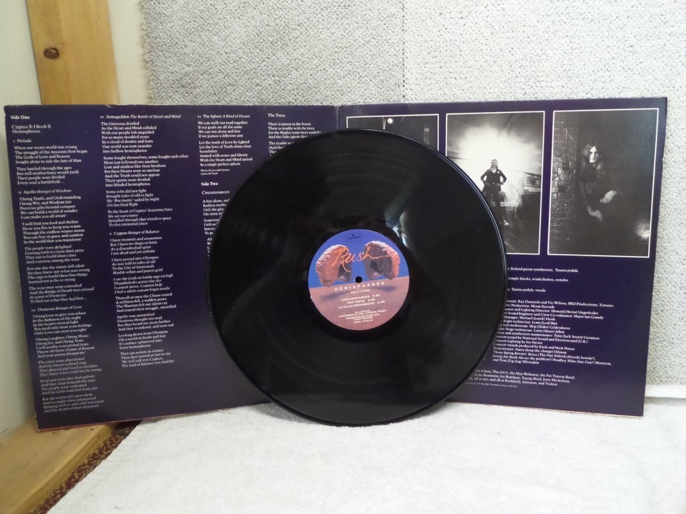 RUSH 'hemispheres' '78 mercury / gatefold / ex | eBay