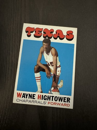 1971-72 Topps 187 WAYNE HIGHTOWER Texas Chaparrals ABA Basketball Card ...