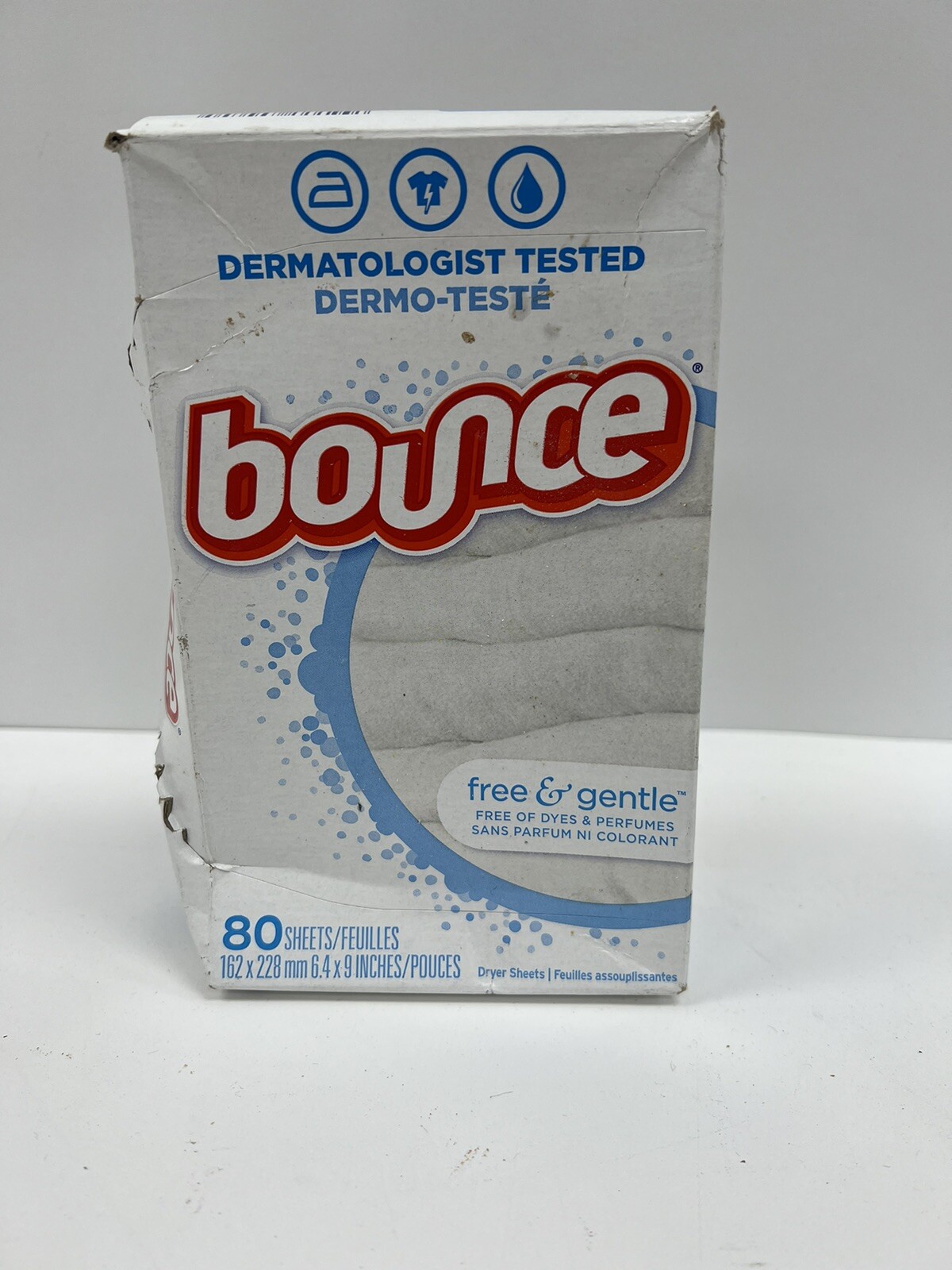 Bounce Gentle Dryer Sheets Fabric Softener 3 Boxes 80 Each 240 Total ...