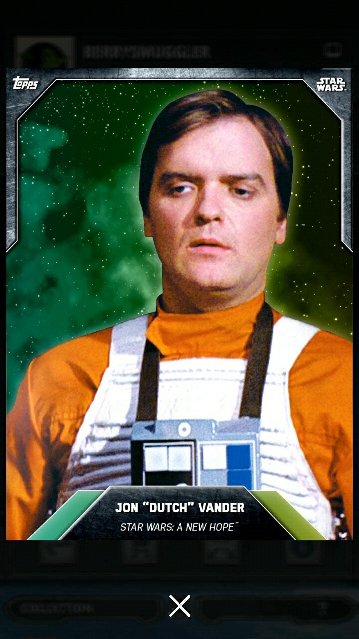 Jon Dutch Vander 2016 Star Wars Card Trader S3 Green Gradient 1115 ...