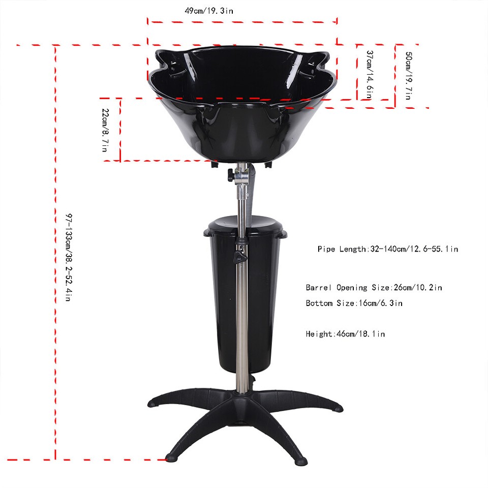 Hair Salon Station Backwash Units Shampoo Bowls Hair washing Chair Bowl ...