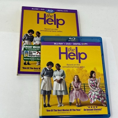 The Help Blu-ray 2011 3-Disc Combo Viola Davis Emma Stone w/ SlipCover ...