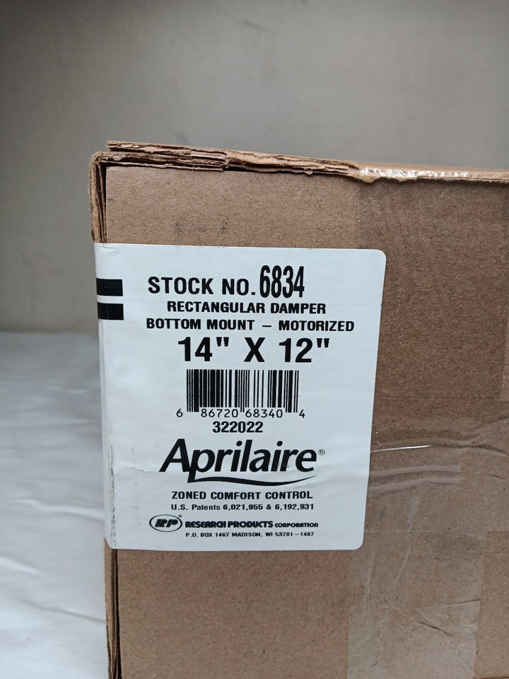 Aprilaire 6834 14"x12" Rectangular Damper | eBay