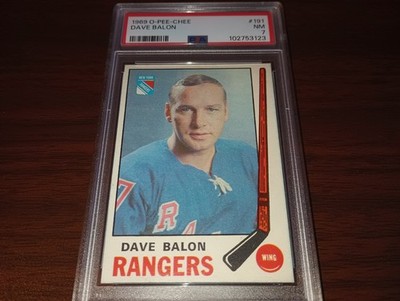 1969 O-PEE-CHEE Hockey #191 Dave Balon PSA 7 NM New York Rangers | eBay