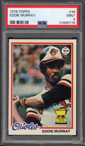 1978 Topps #36 Eddie Murray ROOKIE PSA MINT 9 | eBay
