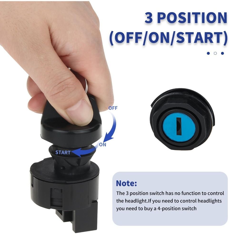 1pc ABS 4012165 Ignition Key Switch for Polaris Ranger 400 500 700 800 ...