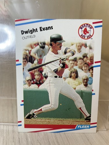 1988 Fleer Glossy Boston Red Sox Baseball Card #351 Dwight Evans | eBay