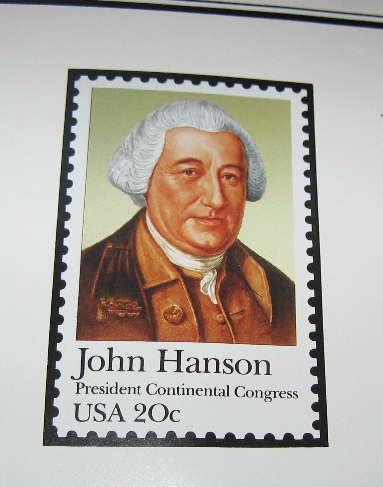 U S Stamp POSTER, Scott #1941,"JOHN HANSON",20 Cent, 1981, 24" x 36 ...