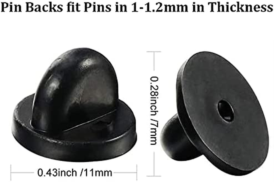 Rubber Pin Backs 50PCS Lapel Pin Backs Pin Safety Backs for Brooch Tie ...