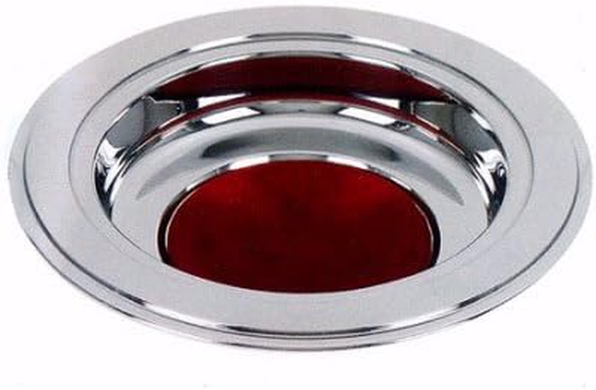 Silver Tone Offering Plates (Burgundy Felt Pad) | eBay