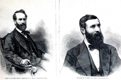 S.S. Cox and Noyes of Ohio 1872 PORTRAITS Matted Harper's Print | eBay