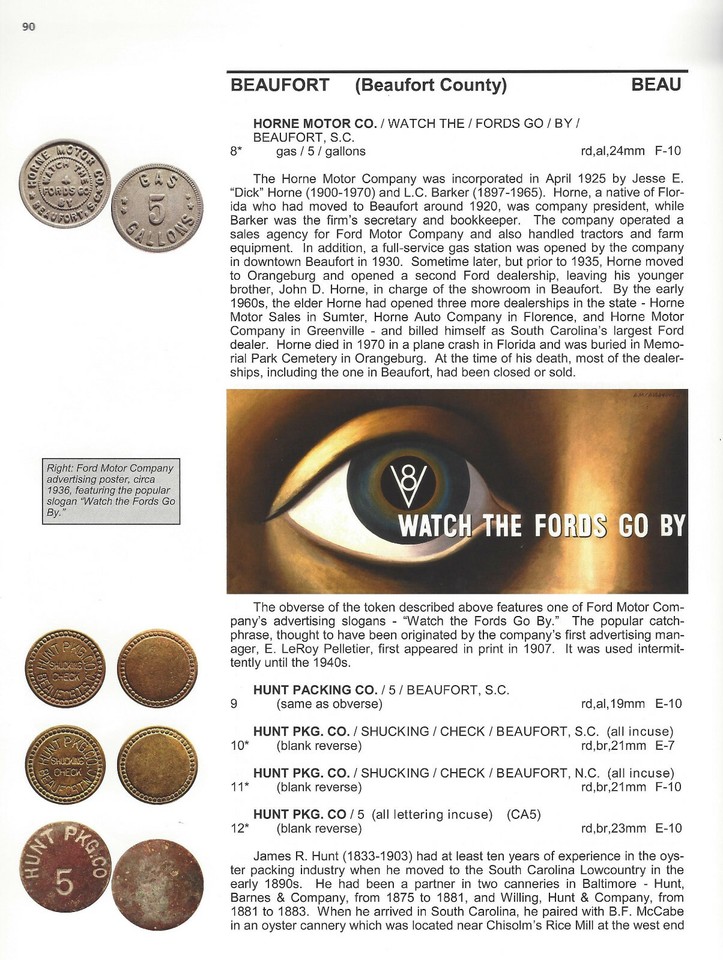 NEW TOKEN BOOK - MERCHANT TRADE TOKENS OF SOUTH CAROLINA by Tony ...