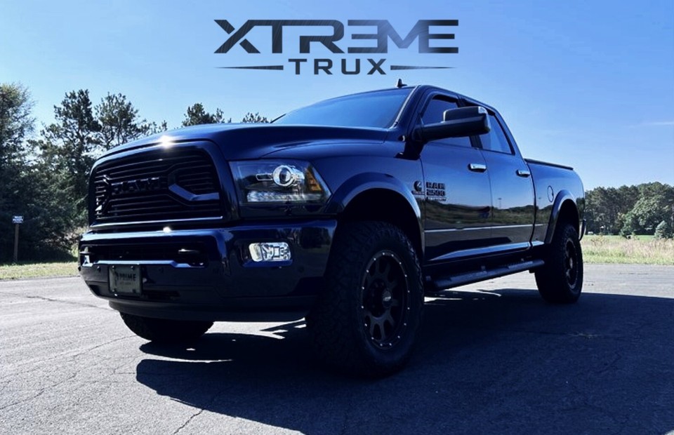 Matte Black Grille For 10-18 Dodge Ram 2500 3500 Upper Grill w/ Black ...