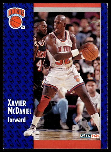 1991 Fleer #328 Xavier McDaniel New York Knicks | eBay