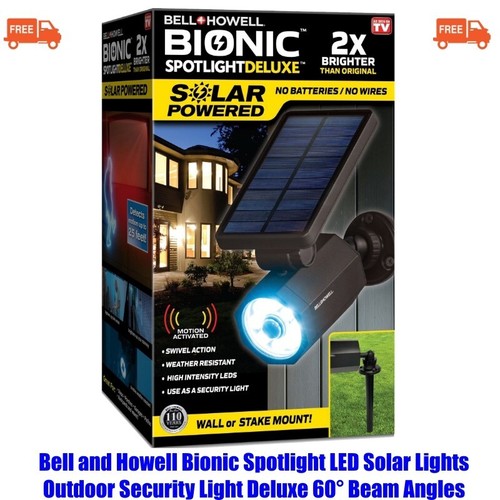 Bell and Howell Bionic Spotlight LED Solar Lights Outdoor Security ...
