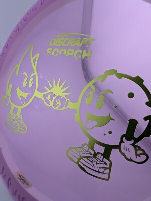 NEW Discraft Purple & White Glo Ring Fuzed Scorch Flame "Scorcher ...