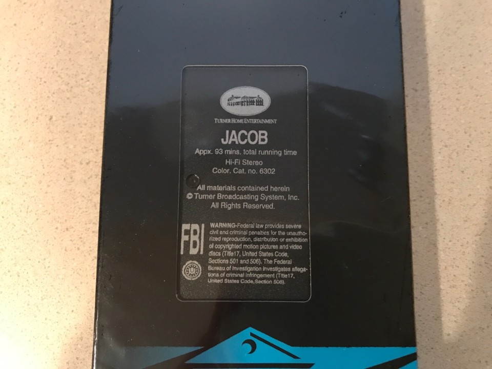 Jacob (VHS, 1994) Turner Home Entertainment Sealed Screener | eBay