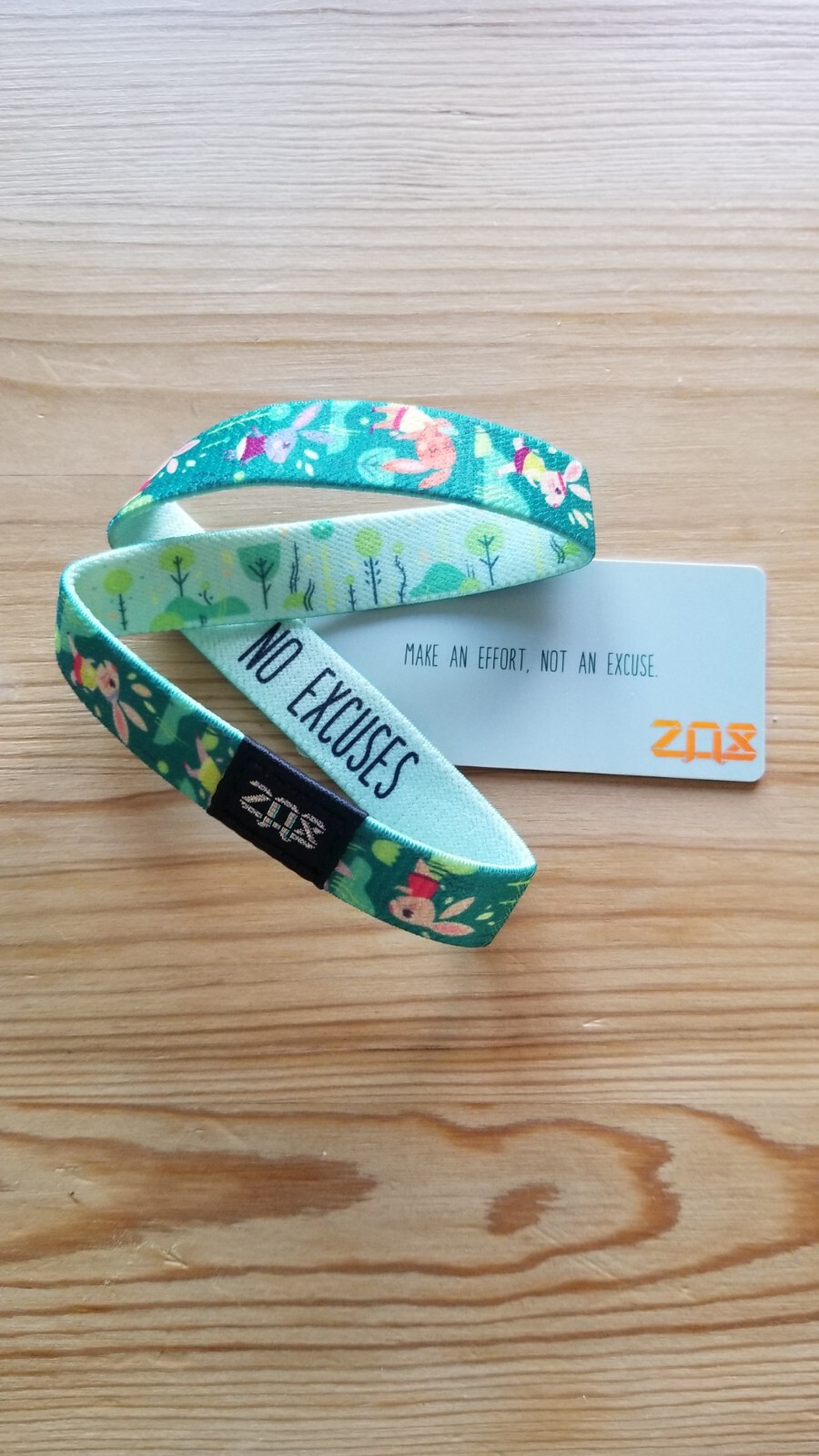 ZOX COLLECTION *NO EXCUSES** Dbl Wristband w/Card EXERCISING BUNNIES | eBay