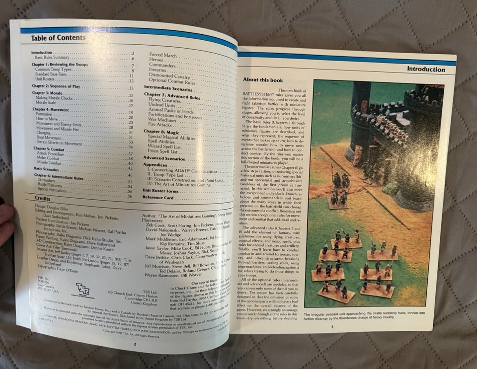 1989 TSR AD&D 2ND ED BATTLESYSTEM MINIATURE RULES 9266 ACCESSORY 1ST ...
