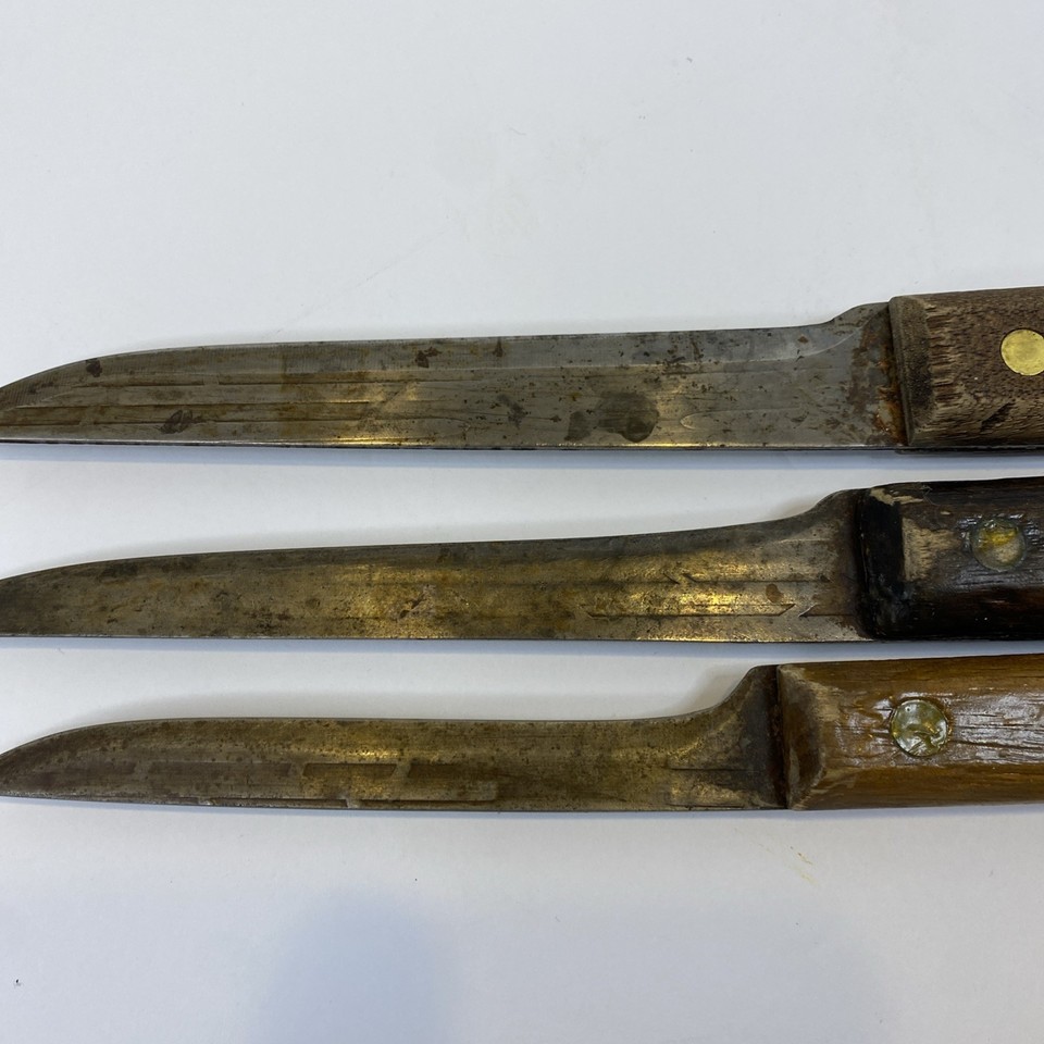 3 Vintage Old Hickory Paring Knives – Trailing Point, True Edge USA | eBay