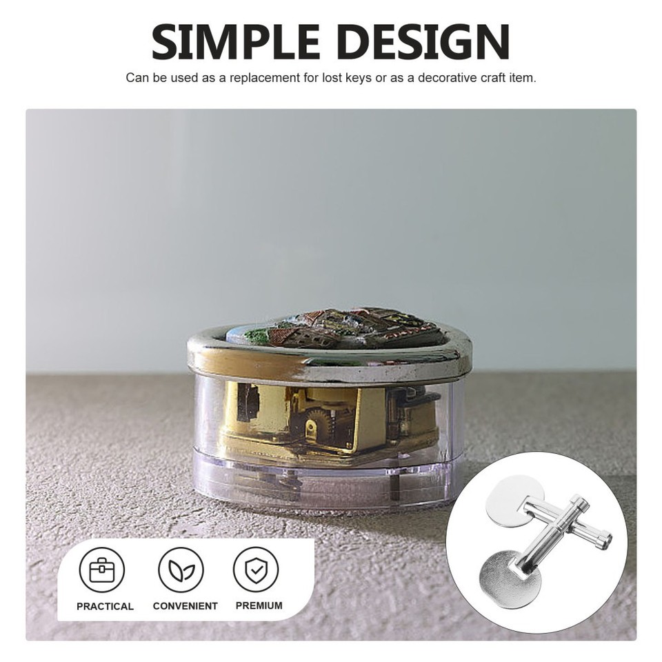 5 Pcs Music Box Keys Set Wind up Toy Mechanism Mechanical Clockwork ...