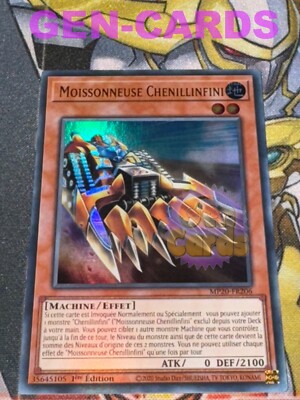 Carte Yu Gi Oh MOISSONNEUSE CHENILLINFINI MP20-FR206 1ère édition | eBay
