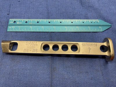 Used OSTEONICS Femoral Rasp Orthopedic 1113-1001 Small Box Chisel #4-#6 ...