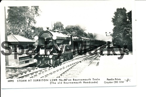 The Steam at Surbiton LSWR No 447 Pamlin Prints Croydon Vintage ...