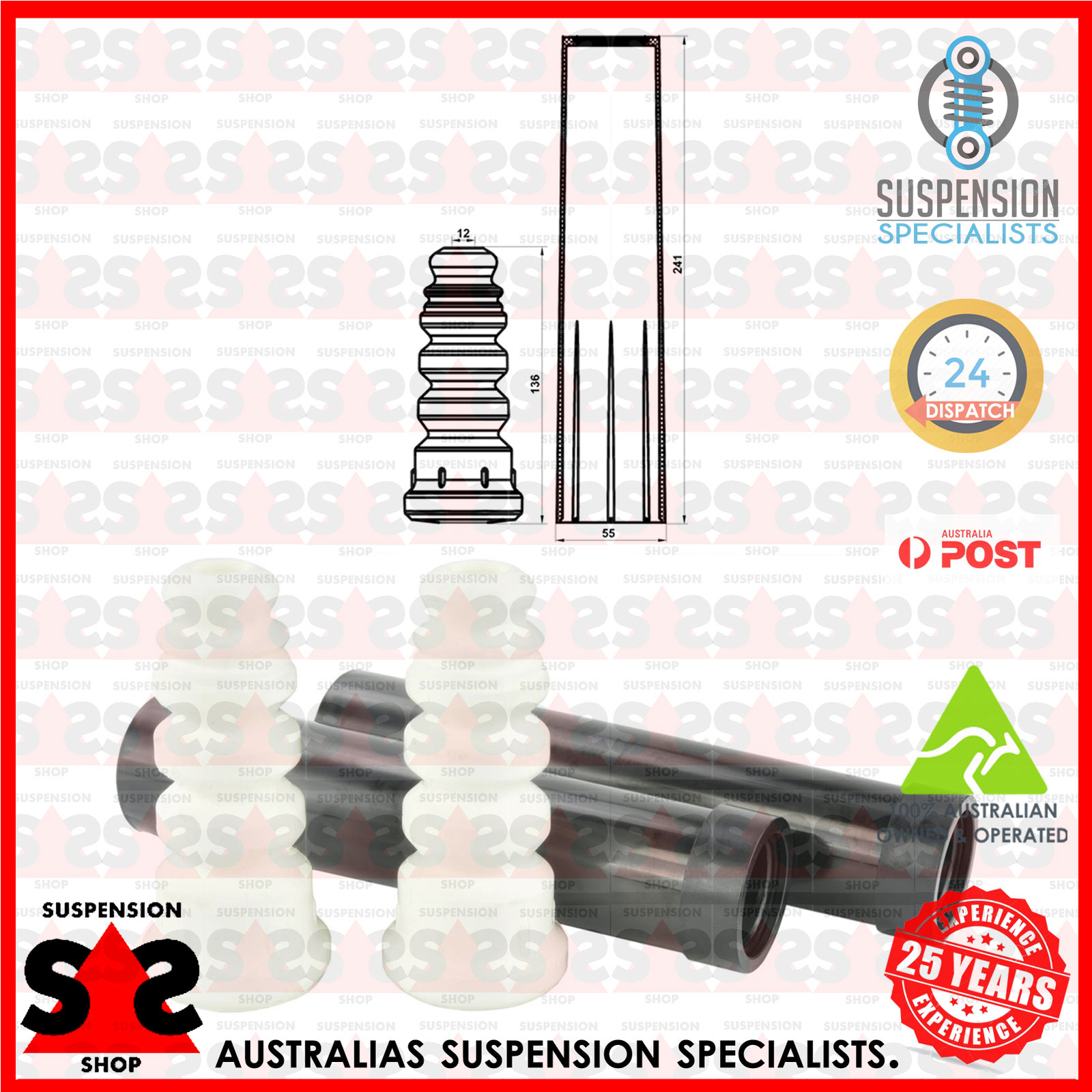 Rear Axle Dust Cover Kit, Shock Absorber Suit FORD Focus C-Max (Dm2) 1. ...
