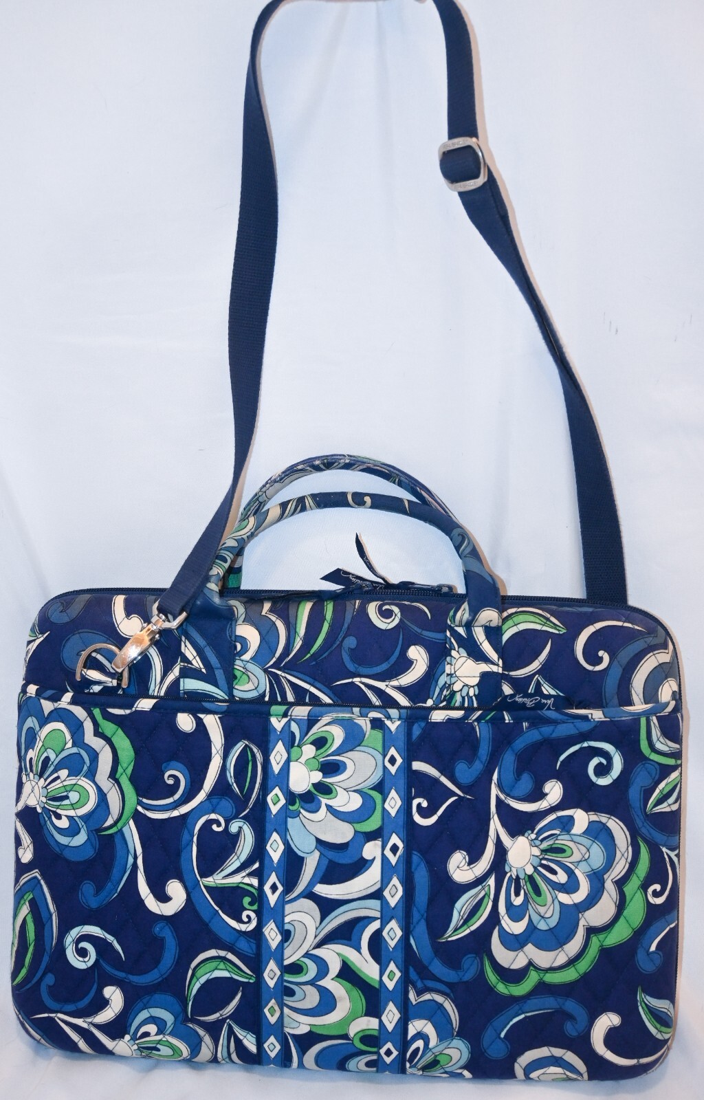 Vera Bradley Laptop Crossbody Case MESSENGER BAG - Gem