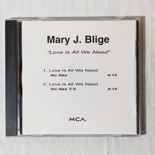 Mary J. Blige Promo CD Single Love Is All We Need Promotional NOT 12 ...