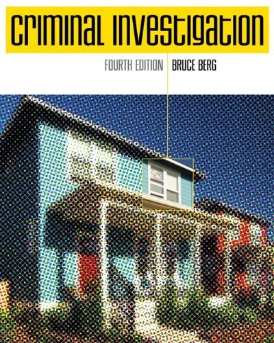 CRIMINAL INVESTIGATION By Bruce Berg - Hardcover 9780073401249| eBay