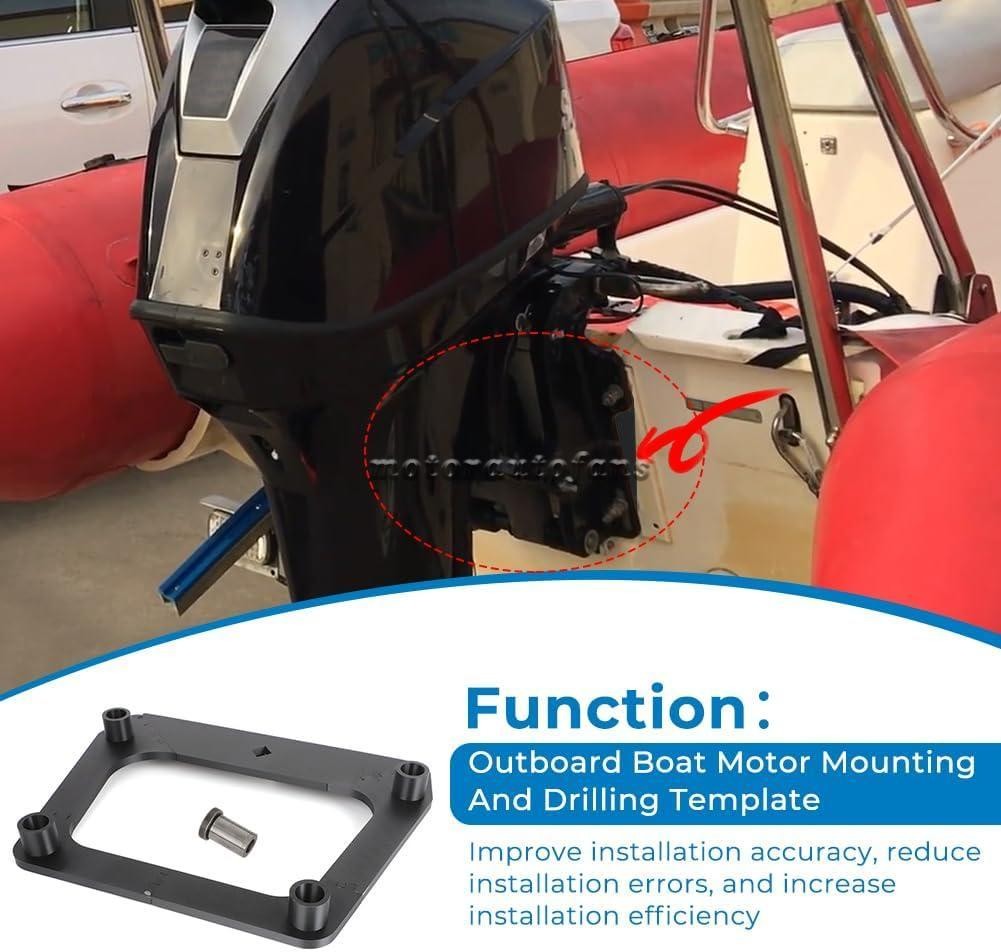Mounting & Drilling Template For BIA Outboard Boat Motor W/ 1/2” Drill ...