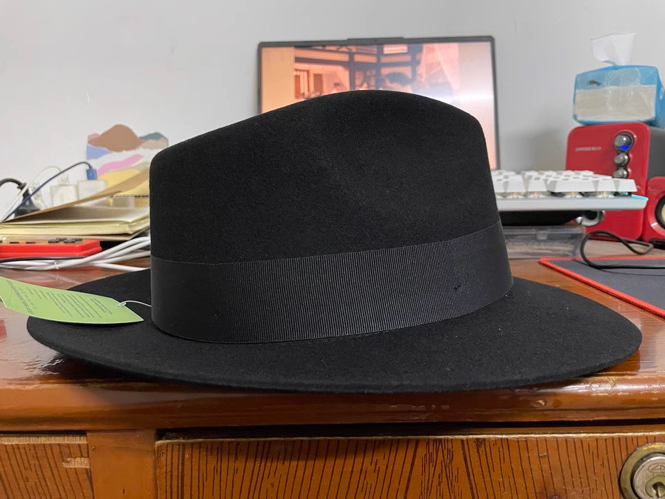 Classic Black Men's Wool Felt Godfather Gangster Mobster Gentleman ...