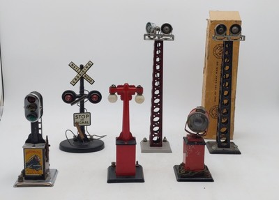 Marx Vintage Assorted Lights & Signals: 408, 410, 423, 416, 1405 [6 ...