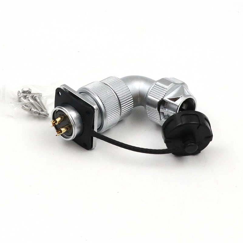 Aviation Socket & Angled Plug WF20 2-15 Pin IP65 Waterproof Cable ...